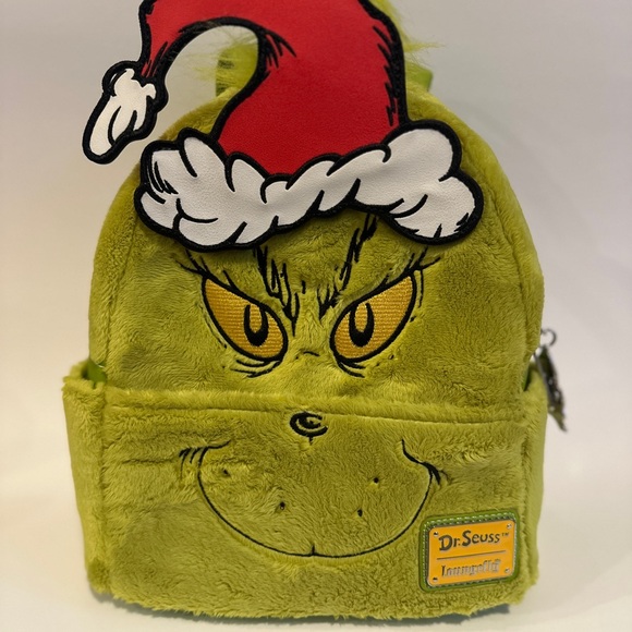 Loungefly | Bags | Loungefly Grinch Santa Mini Backpack | Poshmark